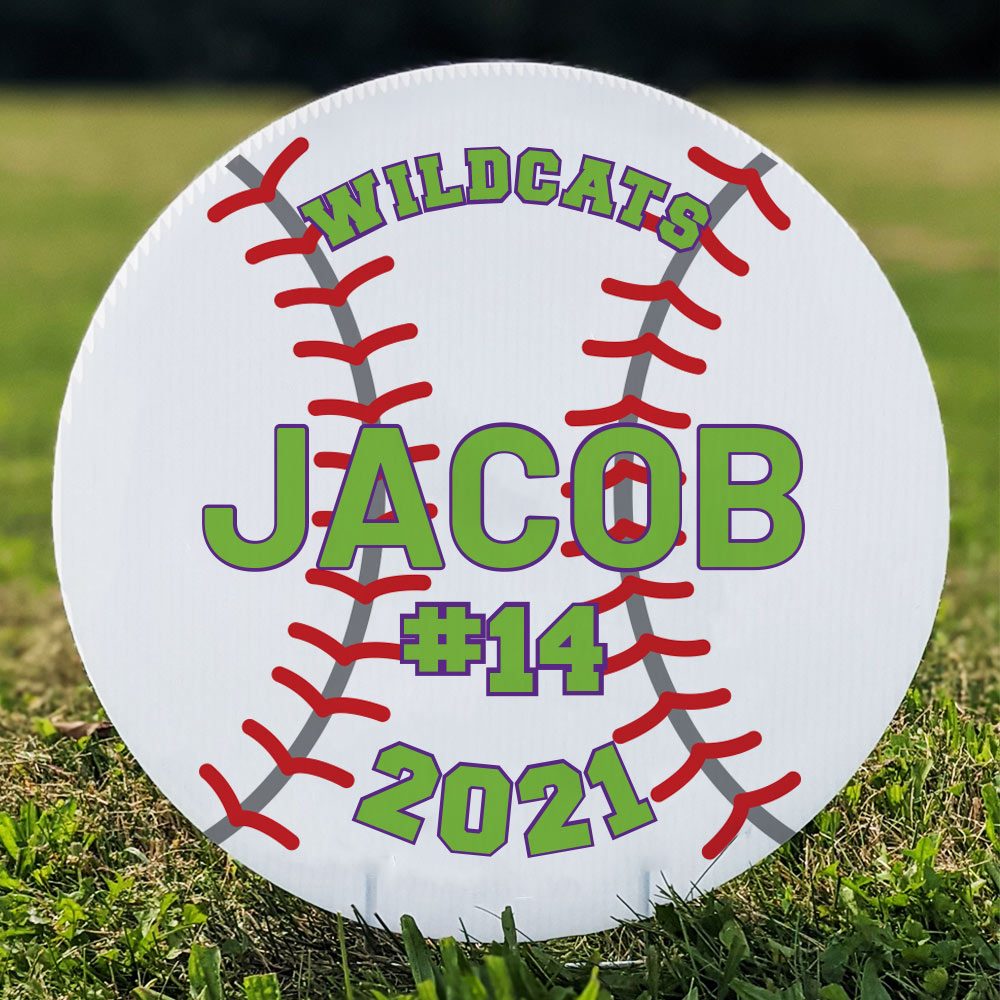 Baseball Yard Signs | Free Shipping | Tex Visions